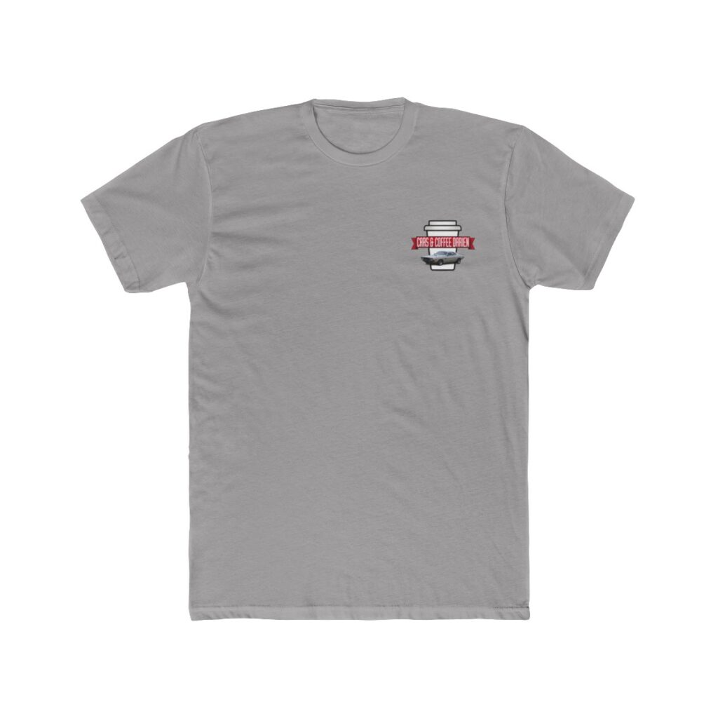 Men's Cotton Crew Tee w/Color Logo - Cars and Coffee Darien